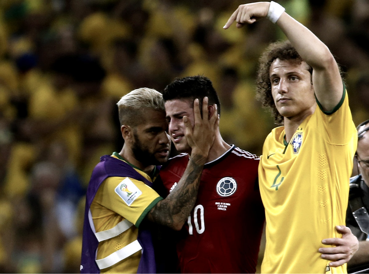 Brasil eliminó a Colombia en cuartos del Mundial: 2-1