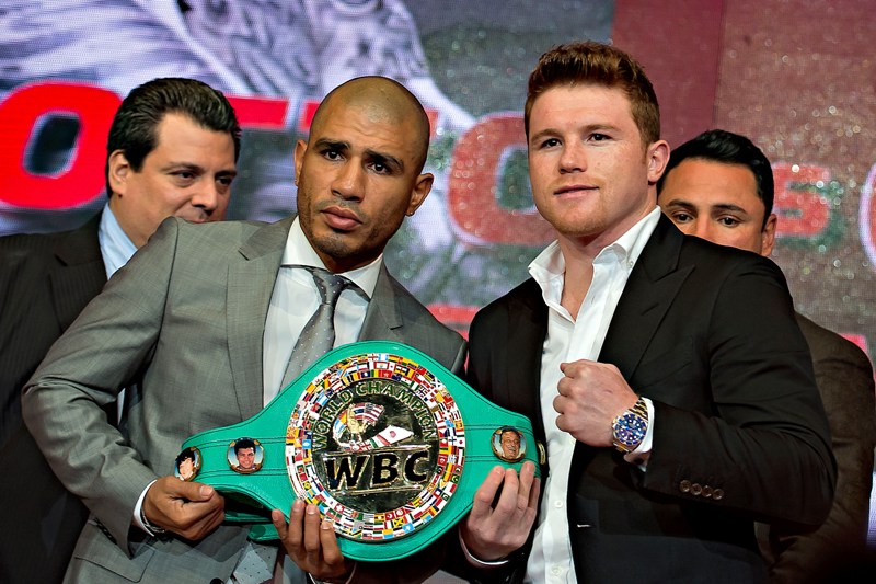 Presentan en México pelea Miguel Cotto-"Canelo" Álvarez