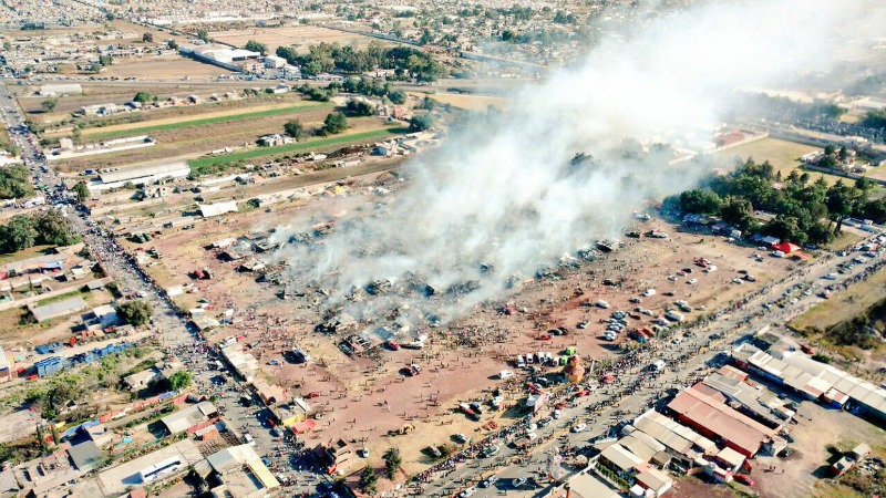 Así se ve Tultepec tras la explosión