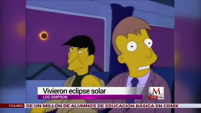 Así viven Los Simpson un eclipse solar en Springfield
