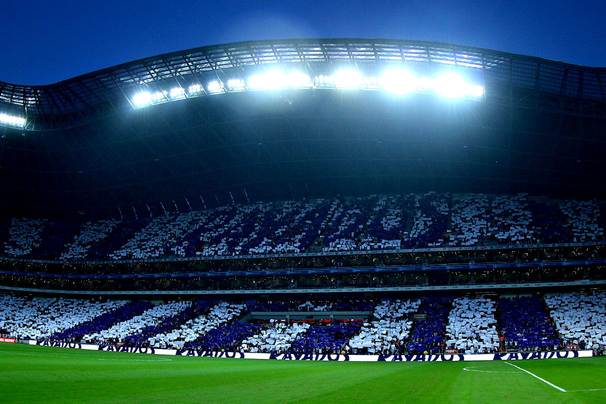 Recibimiento de Rayados se luce con gran mosaico - Grupo Milenio