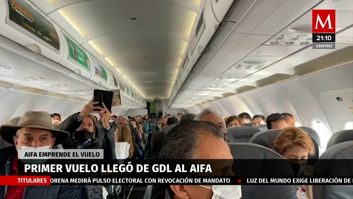 Aterriza primer vuelo en el Aeropuerto Internacional Felipe Ángeles - Grupo Milenio